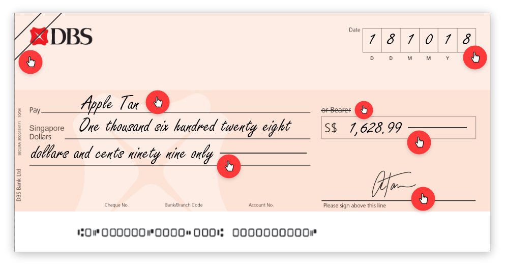 Deposit Issue A Cheque POSB Singapore Deposit Issue A Cheque POSB Singapore
