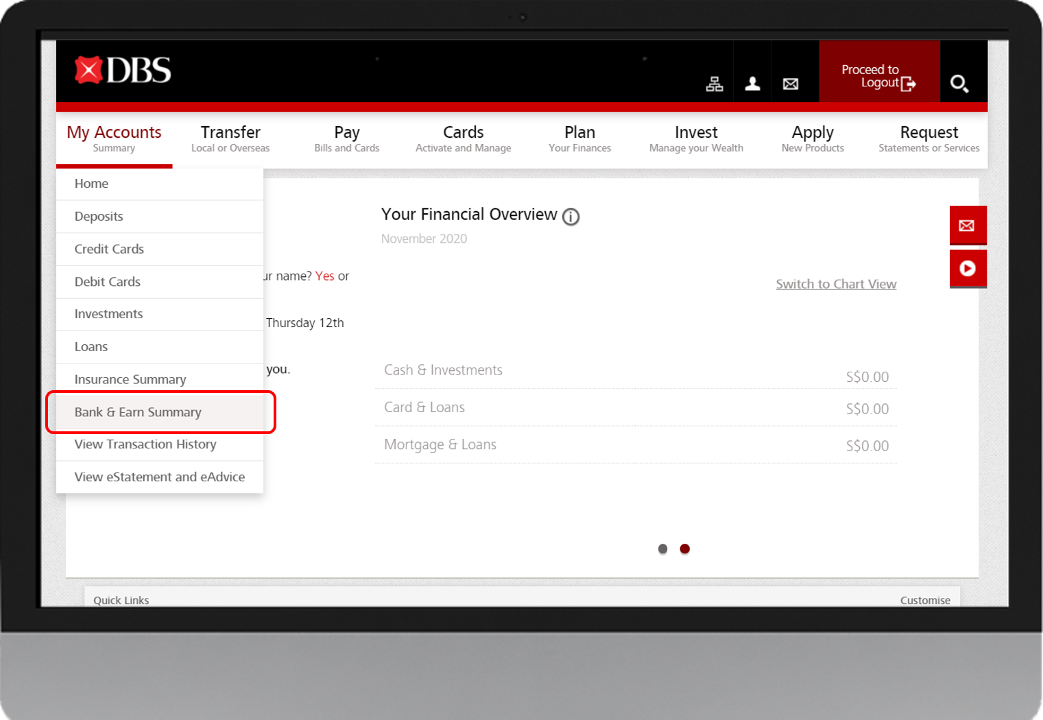 Viewing Your Eligible Transactions | POSB Singapore