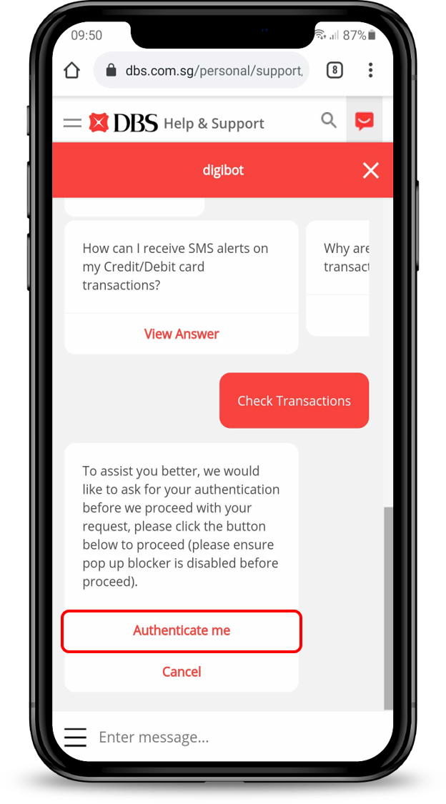 View Debit Card Transaction Details | POSB Singapore