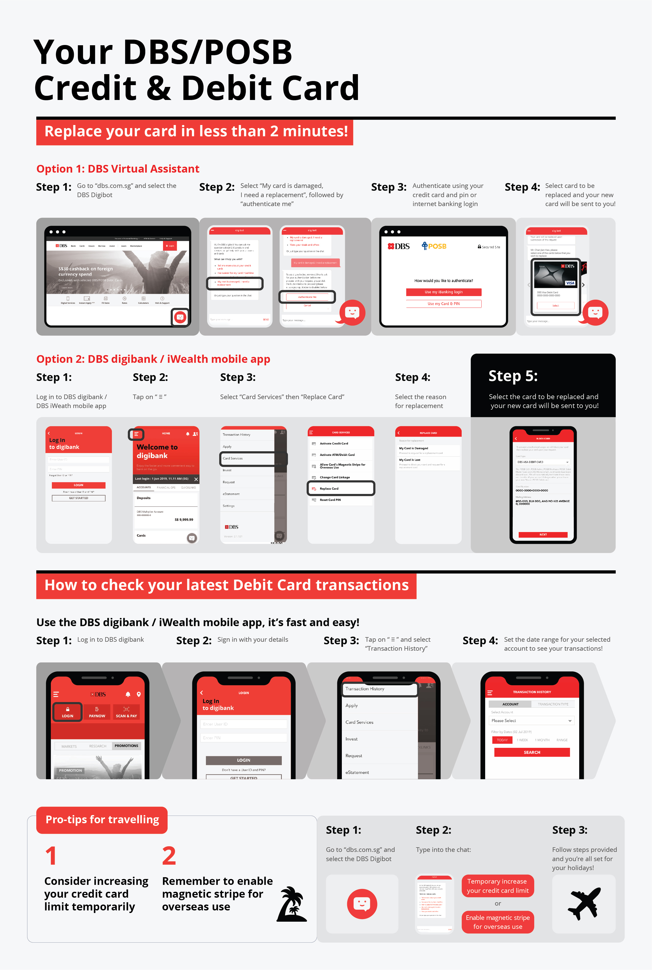 Check Credit Card Transaction Details | POSB Singapore
