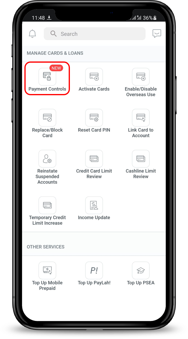 Customise your Card Functions with Payment Controls | POSB Singapore