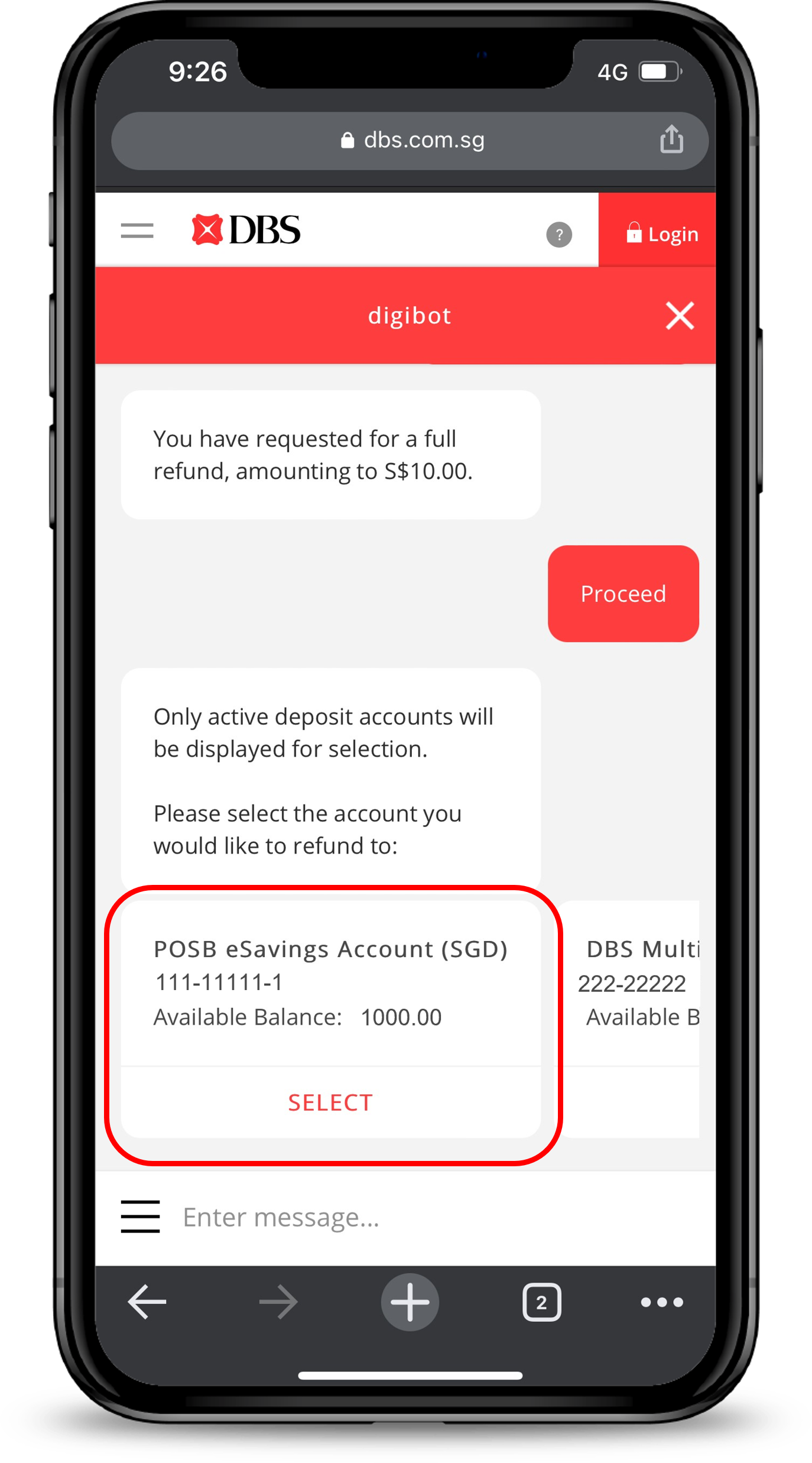Credit Balance Refund POSB Singapore Credit Balance Refund POSB Singapore